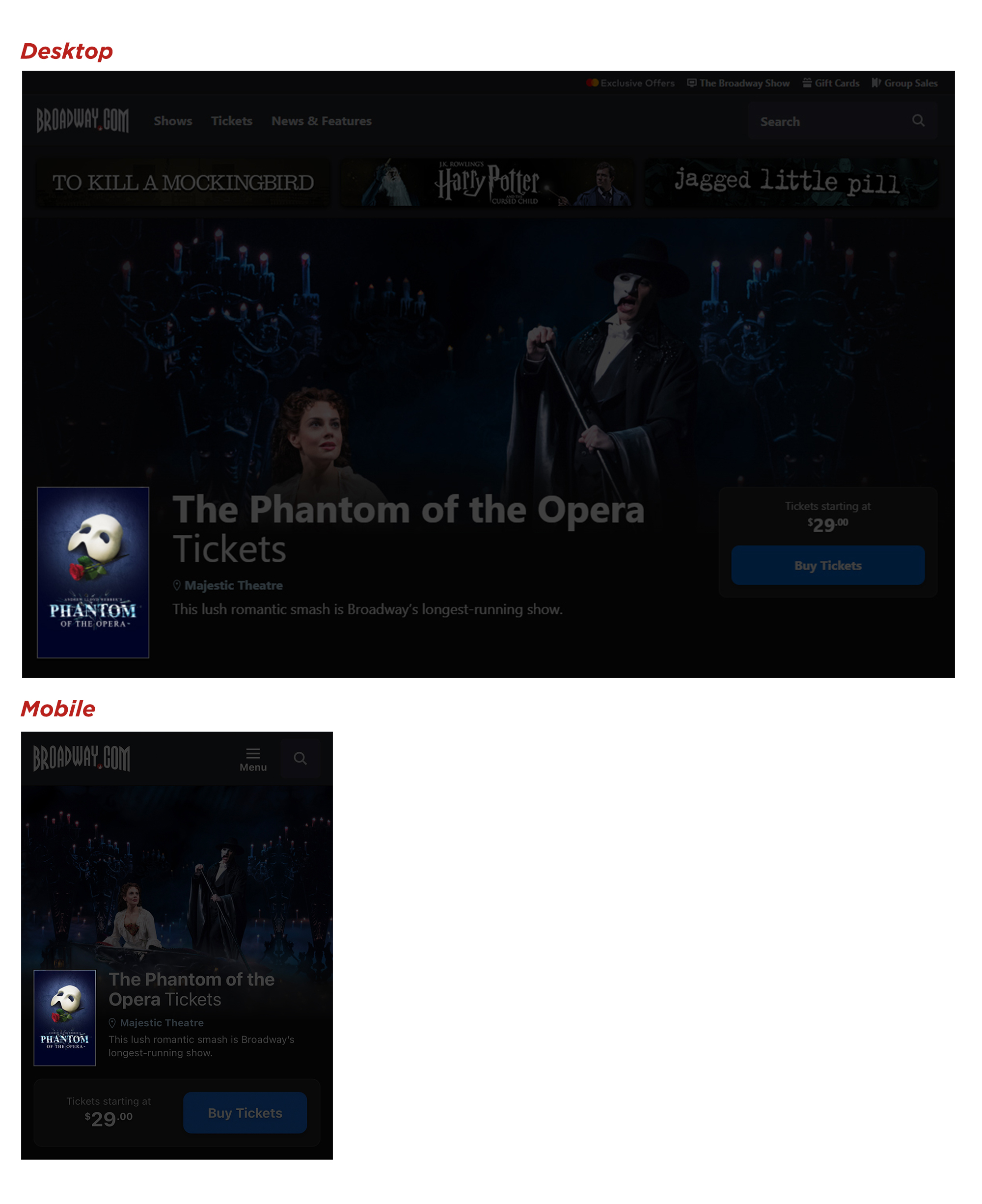 Show Poster Preview | Ad Specs | Advertising | Broadway.com